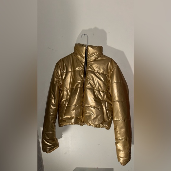 Fashion Nova | Jackets & Coats | Gold Puffer Jacket | Poshmark
